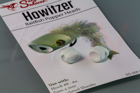 Surface Seducer Howitzer Baitfish Popper Heads White Small - online webshop