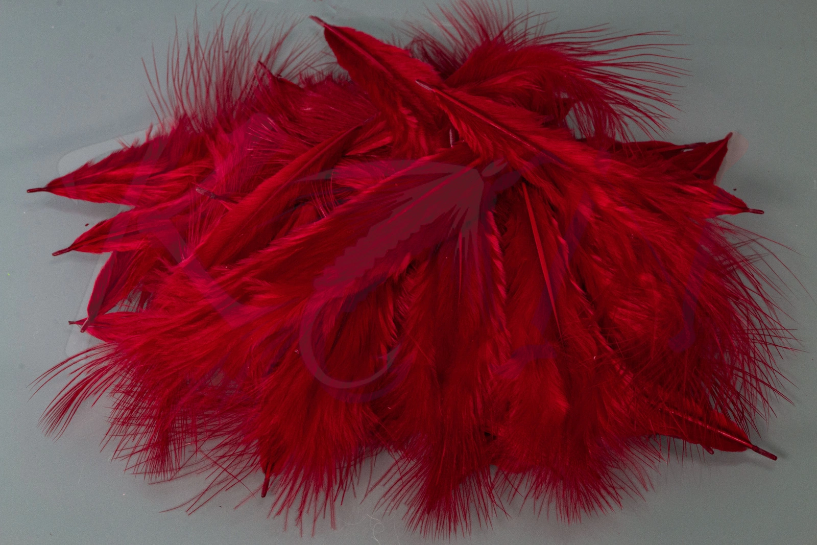 Federn Hareline Mini Marabou Red - Online-Angelshop KN