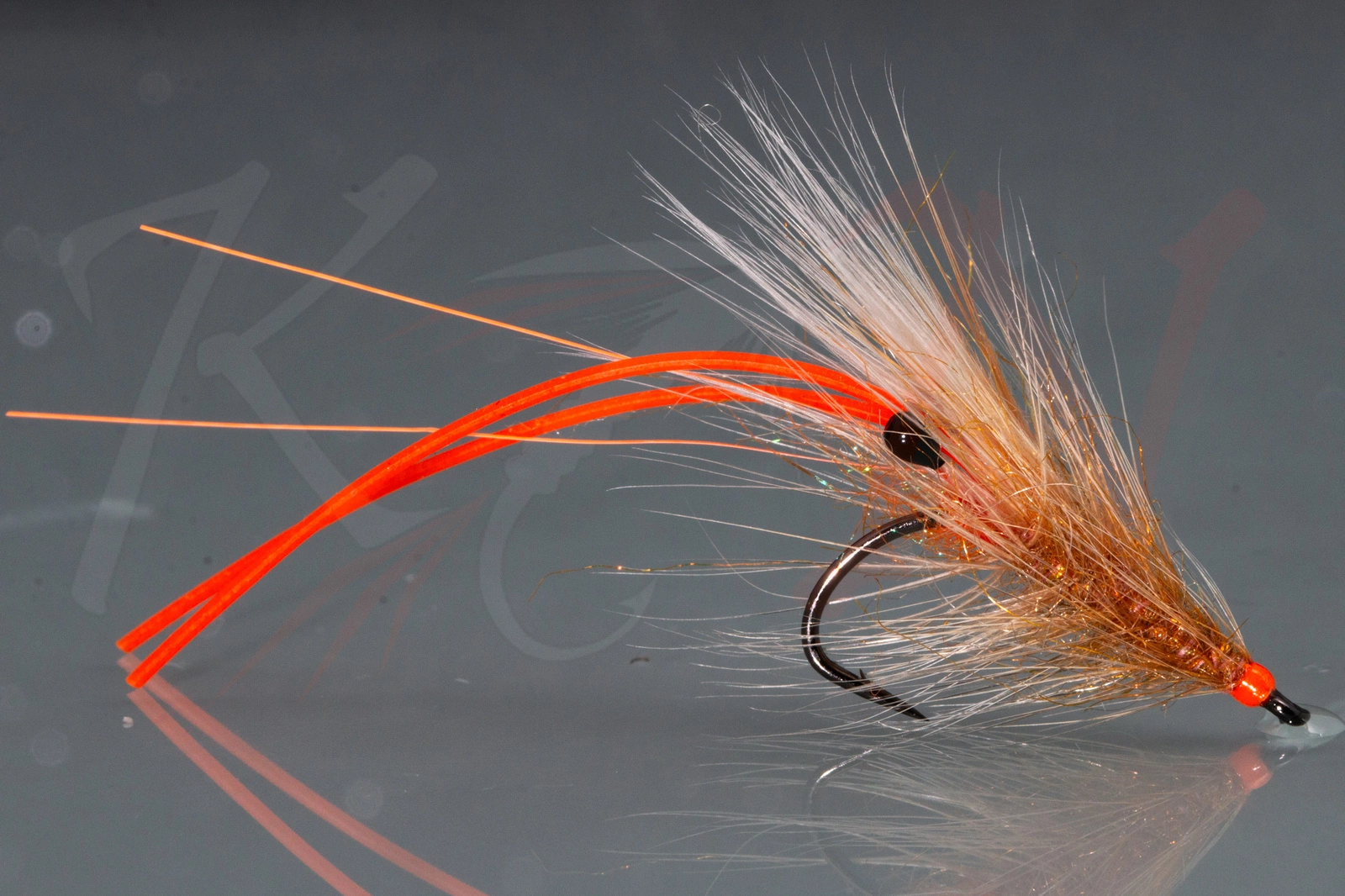Danish seatrout shrimp fly HØTyv V Ginger #8 - online webshop