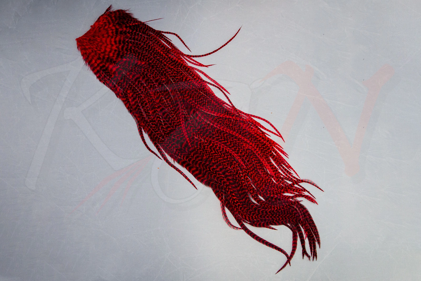 Pół kapki Hareline Half Grizzly Saddle Red - Internetowy sklep wędkarski KN