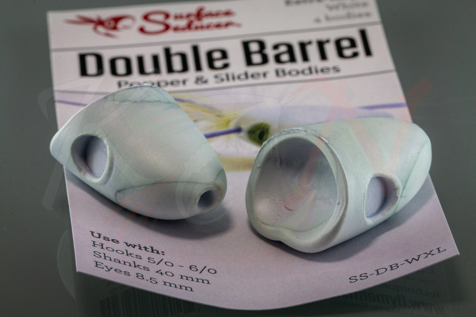 Surface Seducer Double Barrel Popper & Slider Bodies White - online webshop