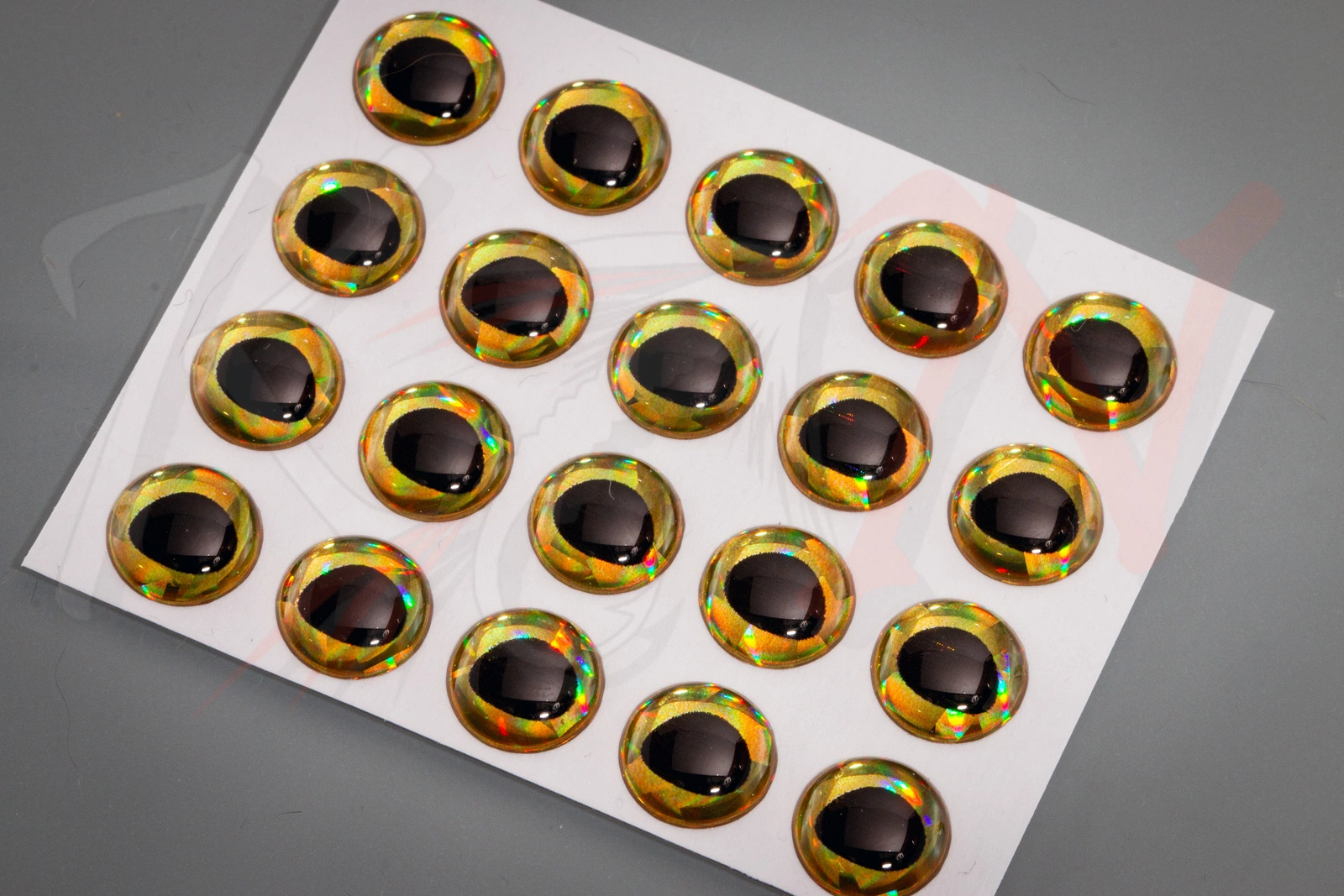 3D Epoxy Eyes 10mm - Holographic Gold - online webshop