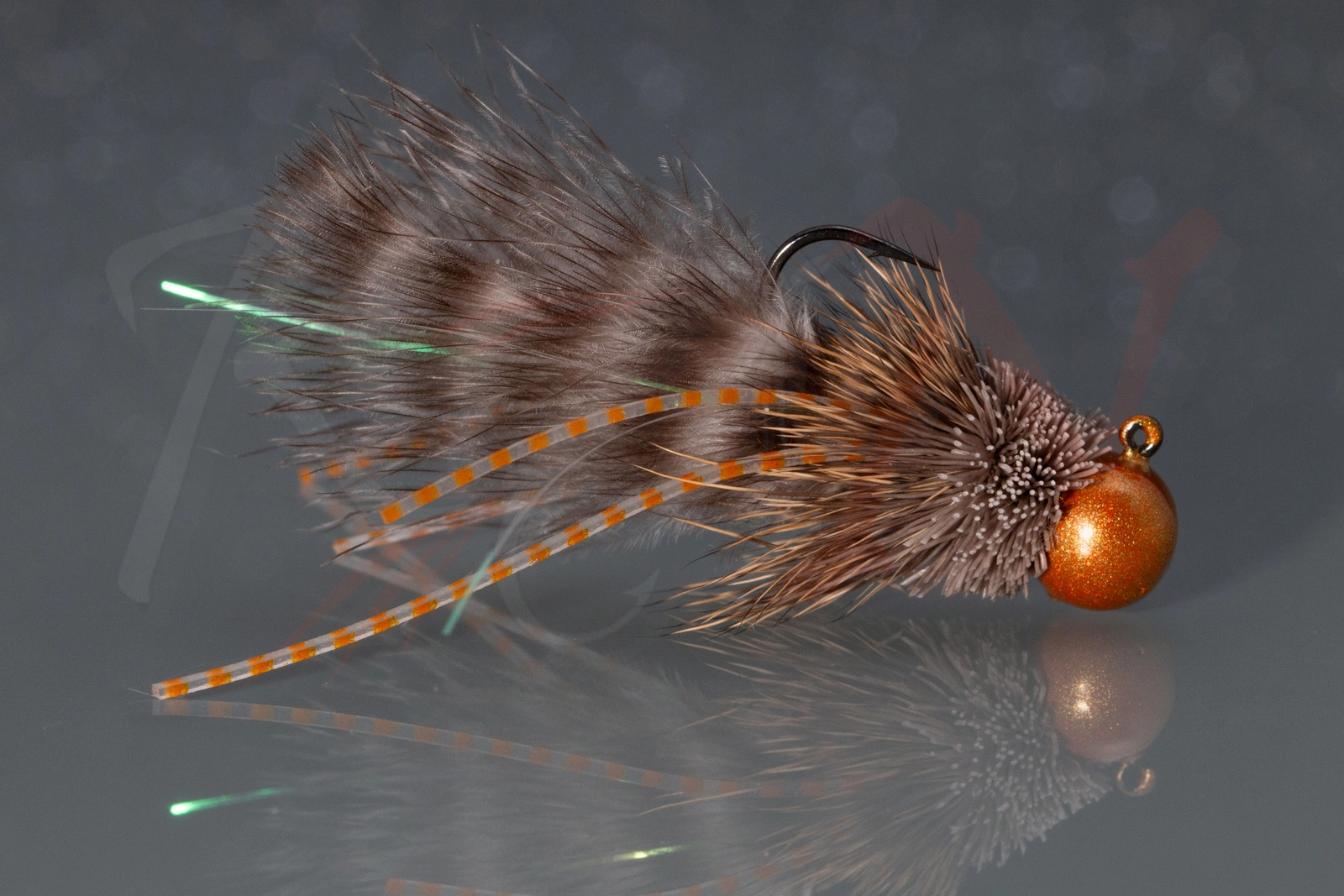 Forellen Jig Streamer Grizzly Muddler Sili Gold Orange - MJ04-40 #1 ...