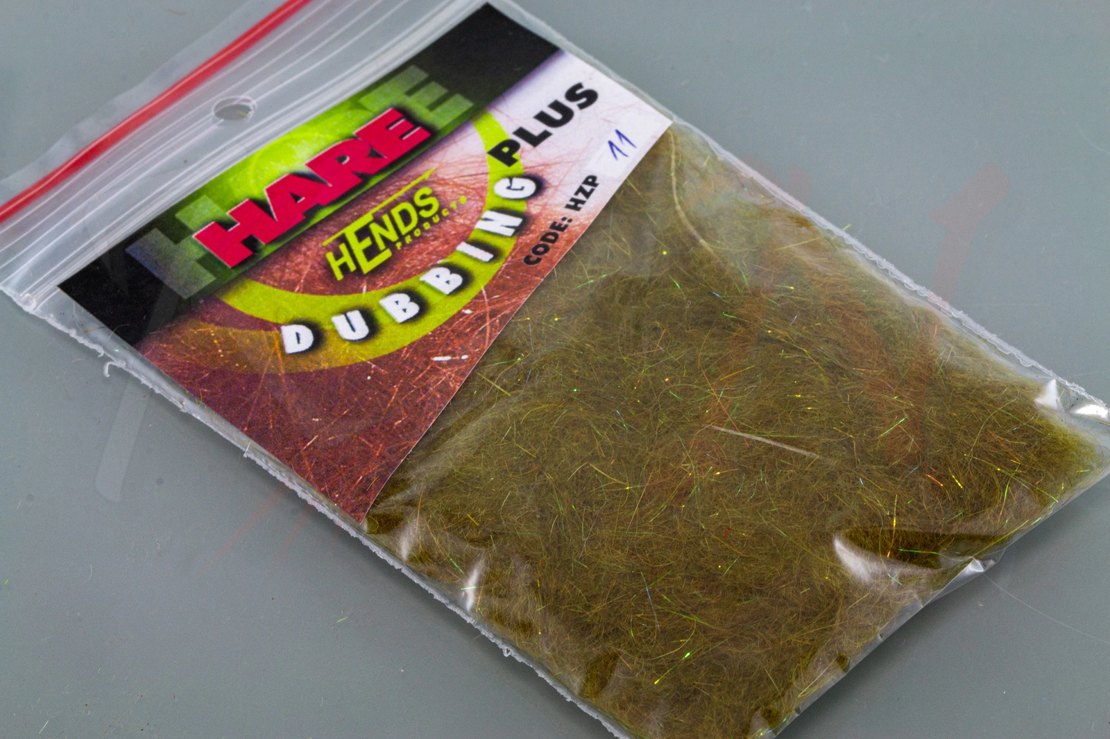 Hends Hare Dubbing Plus HZP11 Brown Olive dk. with pearl effect - Online-Angelshop KN