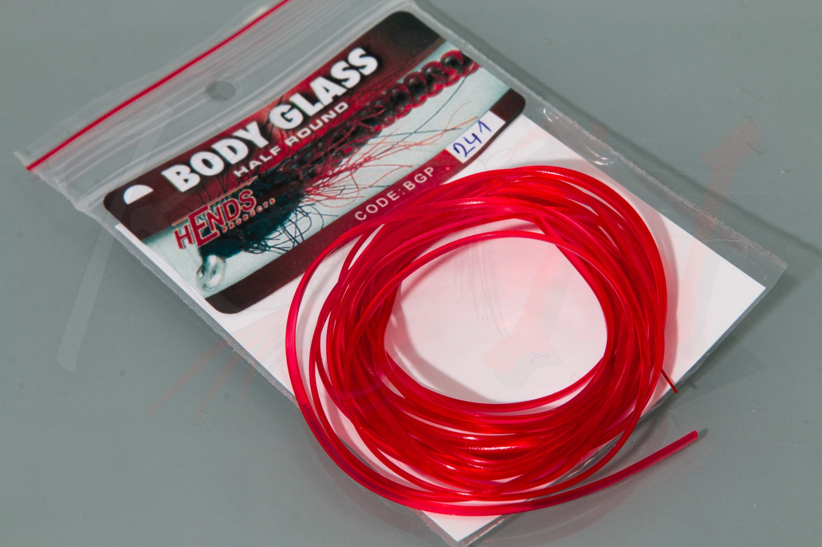 Hends Body Glass Half Round BGP-241 Red Pink - online webshop