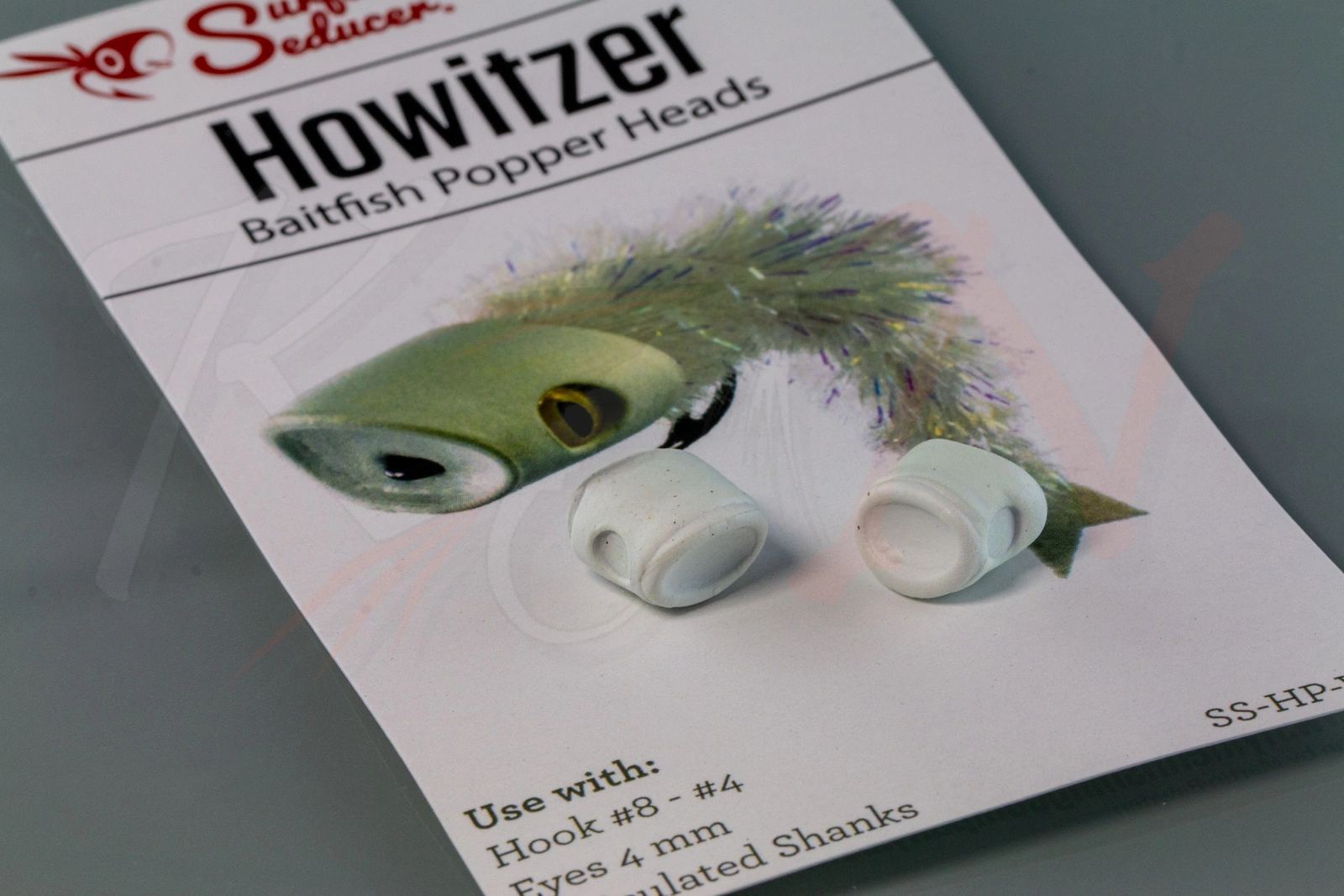 Surface Seducer Howitzer Baitfish Popper Heads White Small - online webshop