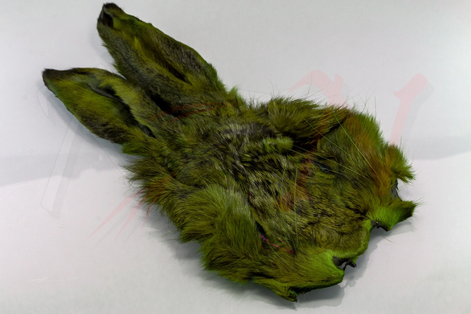 Hareline Dyed Hare's Mask Olive - online webshop